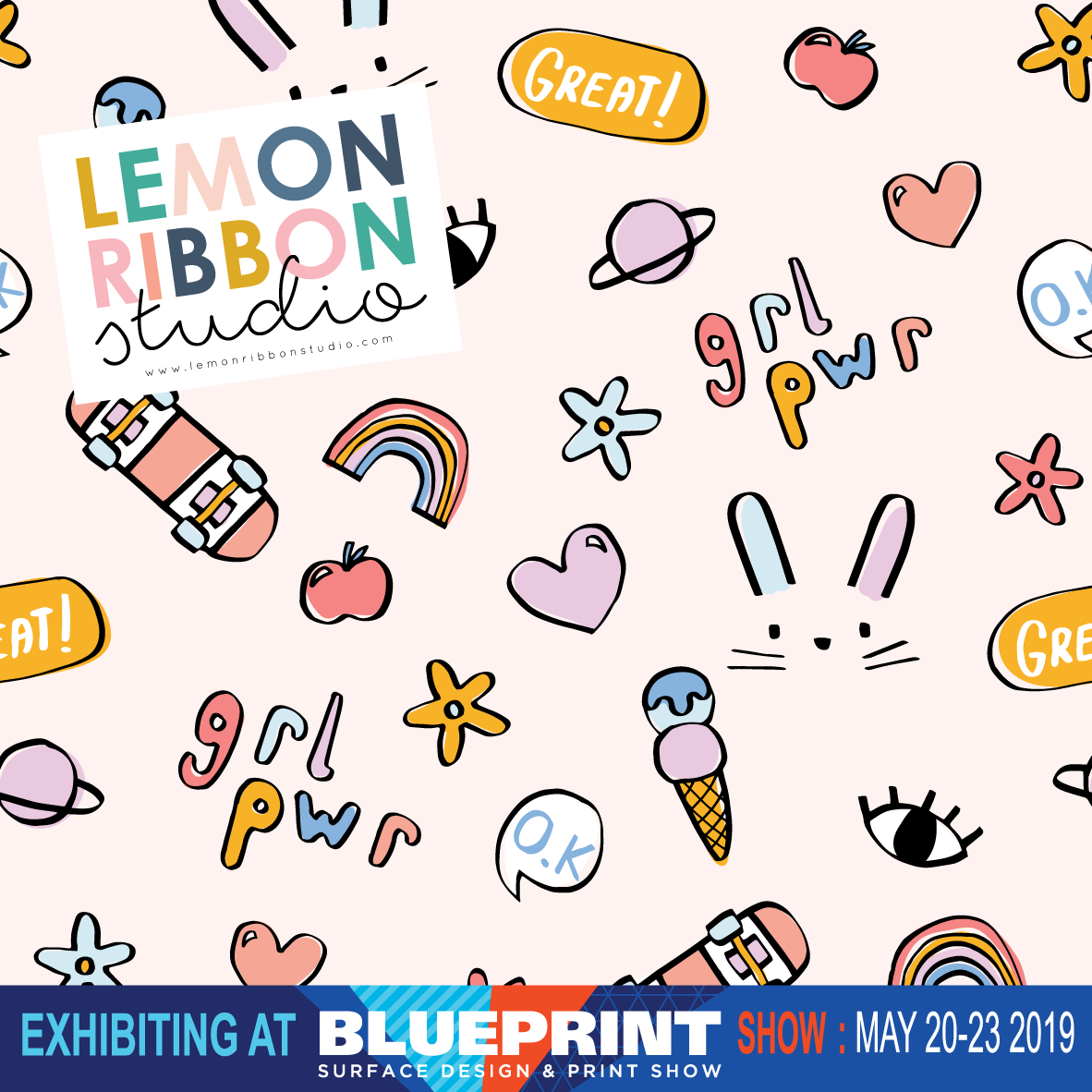 print & pattern: BLUE PRINT 2019 - lemon ribbon