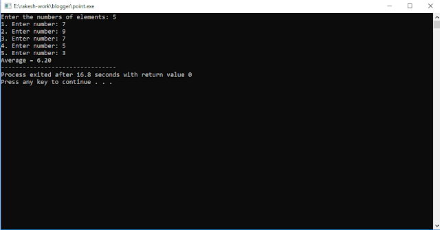 How To Calculate Average Using Arrays In C Program