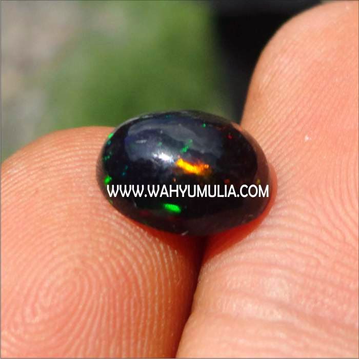Batu Kalimaya Hitam Black Opal (SOLD) - batu-permata