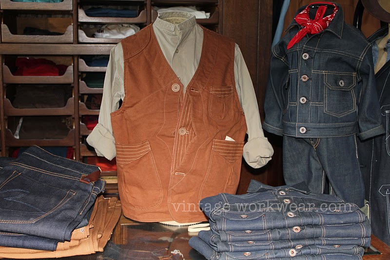 vintage workwear: RISING SUN & CO. New Brown Duck Outdoor Vest Coming Soon