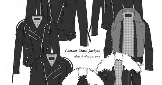 7 Leather Moto Jackets Illustrations Template