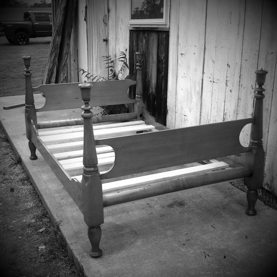 John Mark Power, Antiques Conservator: 3/4 Maple Sacking Bottom Bed (ca ...