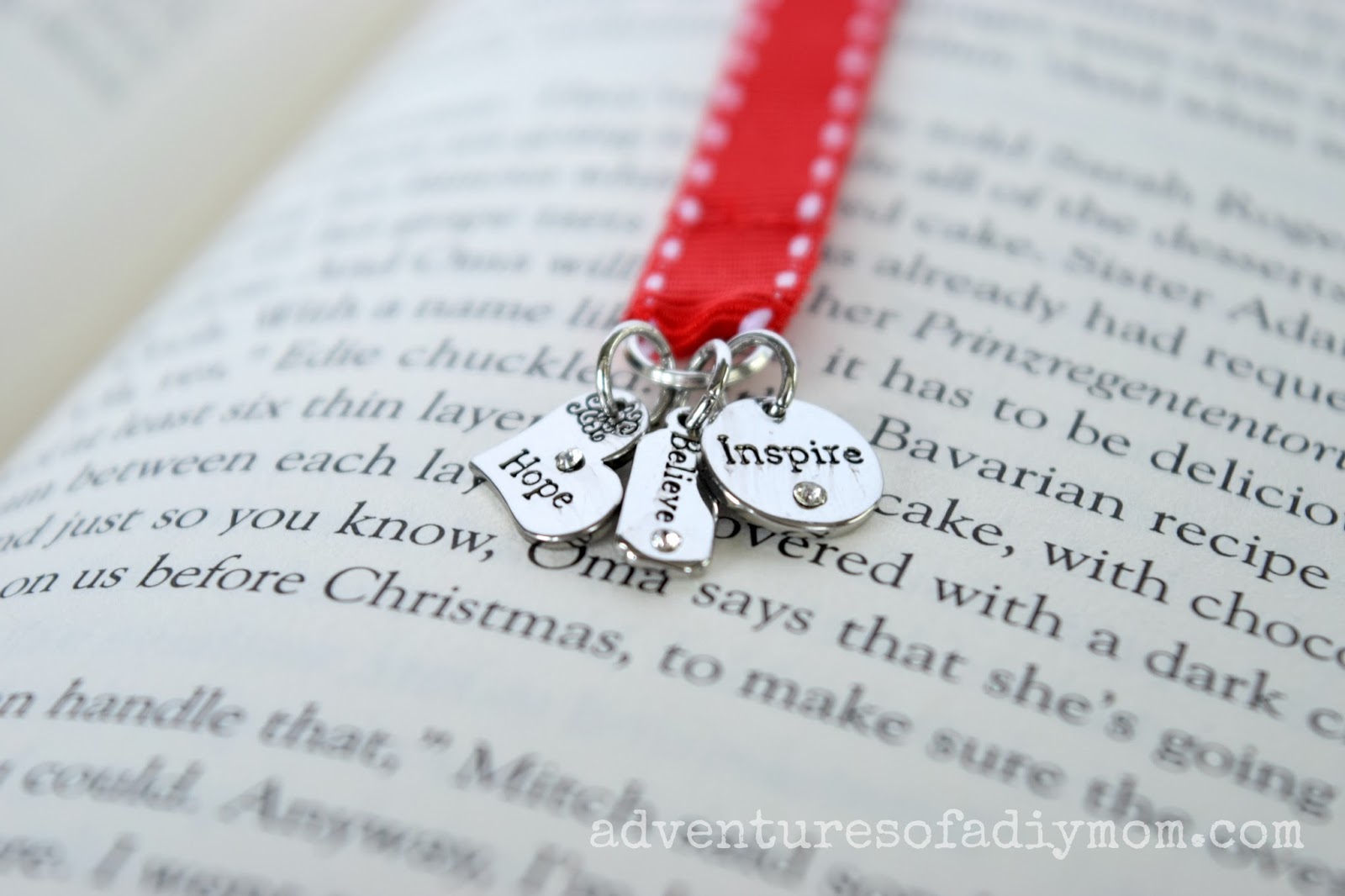How to Make Ribbon Bookmarks {Using Charms made with Swarovski ...