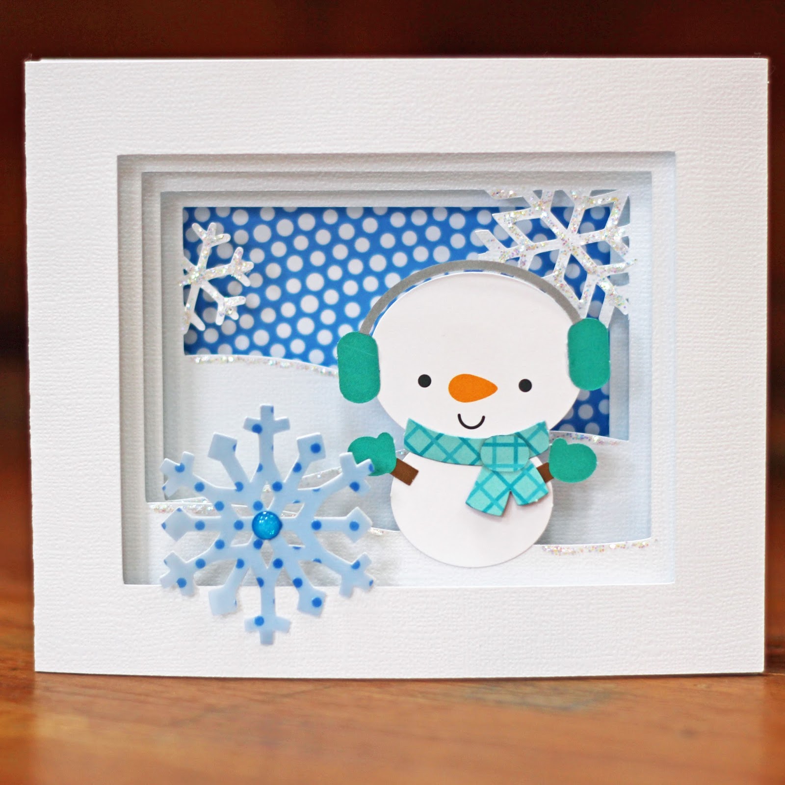 Doodlebug Design Inc Blog: Snowman Shadowbox Card
