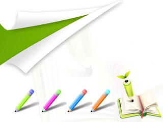 White color education powerpoint template