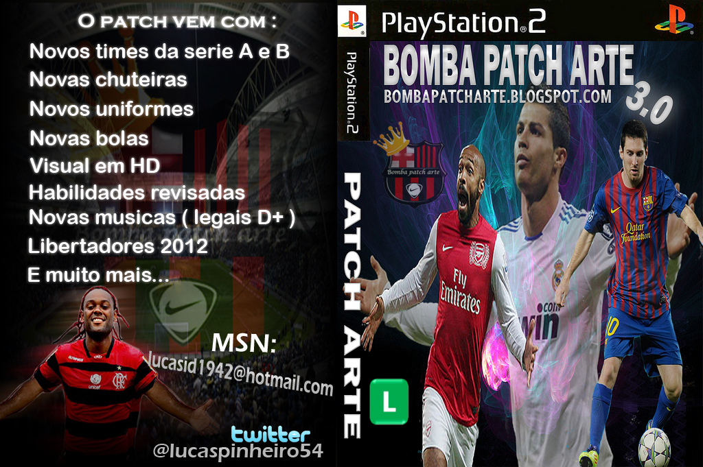 Só CAPAS: BOMBA PATCH 2012 e 2013 ps2