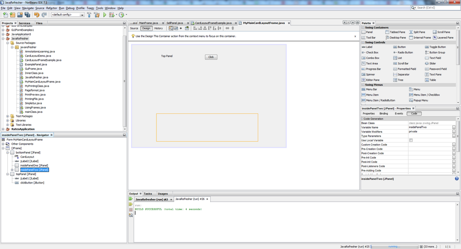 Java Pew Pew: Using Netbeans to Create a CardLayout