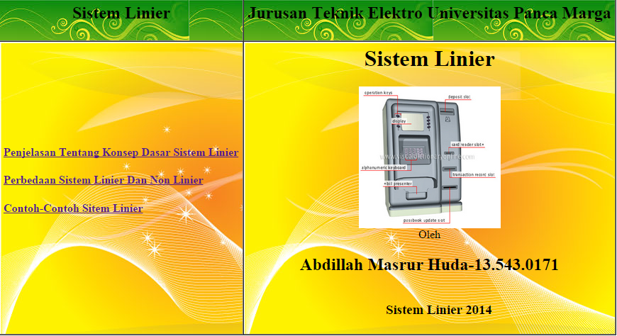 teknik elektro upm: UTS :contoh html .pengertian sistem linier