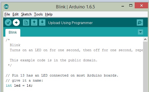 Belajar Arduino: ATMEGA16 sebagai Arduino dengan Arduino as ISP