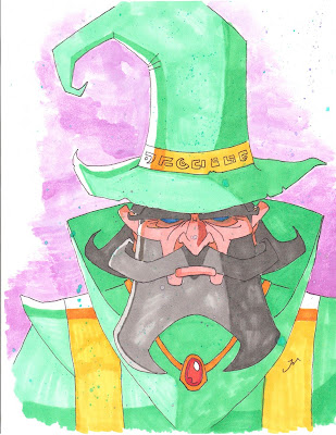 Josh's Art Blog: Green Wizard