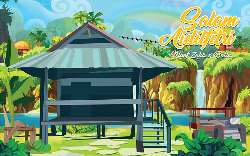 Tempahan Online Kad Kahwin House of Utusan Raja Sehari: Backdrop Hari ...