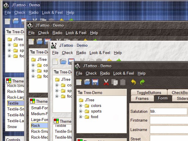 Mempercantik tampilan Form Java Swing dengan Jtattoo | Agung Sulistyanto