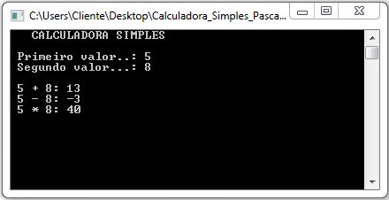 Programando em Pascal, C/C++ e Java: Calculadora Simples em Pascal