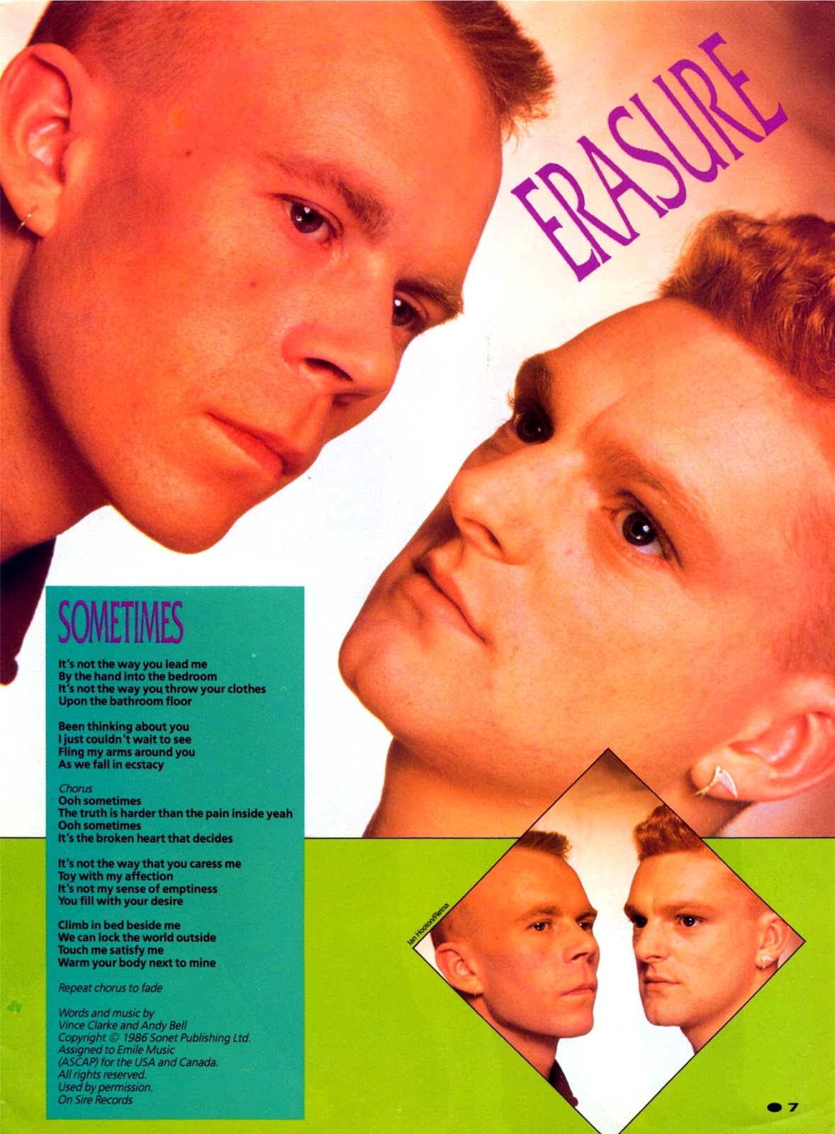 Lansure's Music Paraphernalia: ERASURE | ANDY BELL | VINCE CLARKE