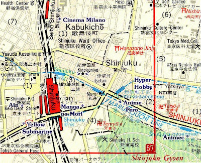 Map of Shinjuku City Pictures | Map of Tokyo City Pictures