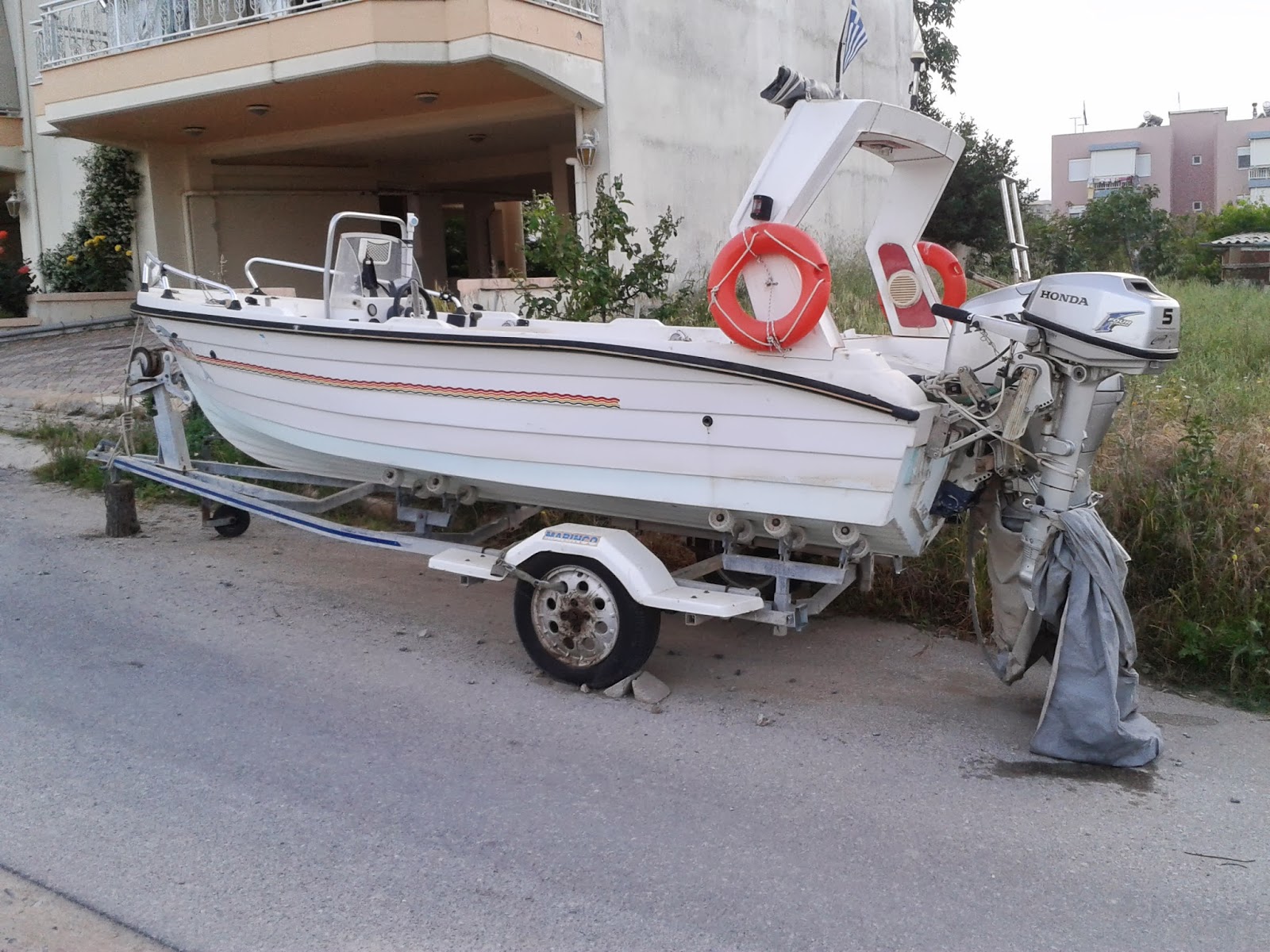 ΠΩΛΕΊΤΕ ΒΑΡΚΑ ΤΑΧΥΠΛΟΗ ΜΕ 50HP HONDA KAI 5HP βοηθητική τετραχρονες ...