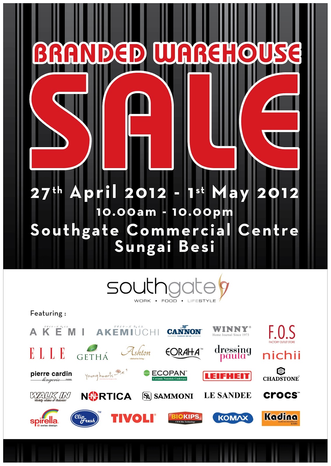 AkemiUchi: Branded Warehouse Sale 2012 @ Southgate Commercial Centre