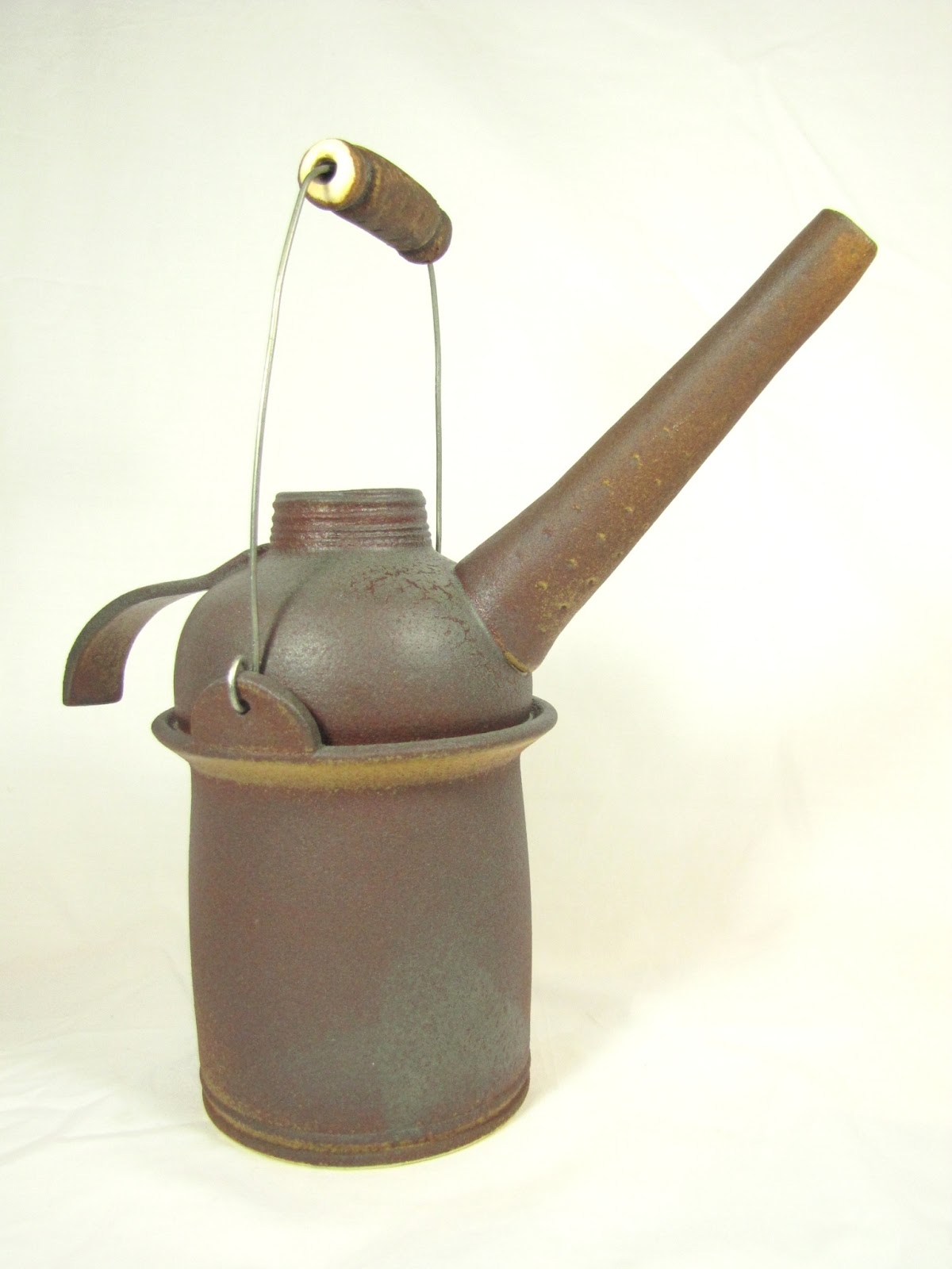 Jan Wallace Pottery: 'Old Oil Cans'