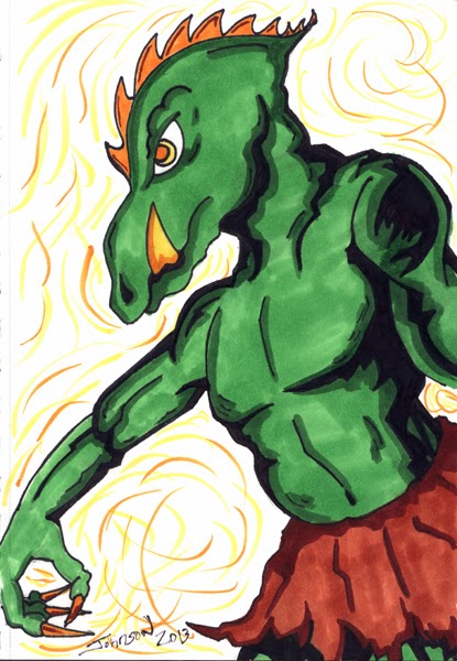 Ahhh! Monsters: 31 Monsters in 31 Days: Monster 22 - Dragon Man