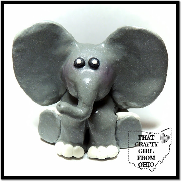 Edward The Polymer Clay Elephant