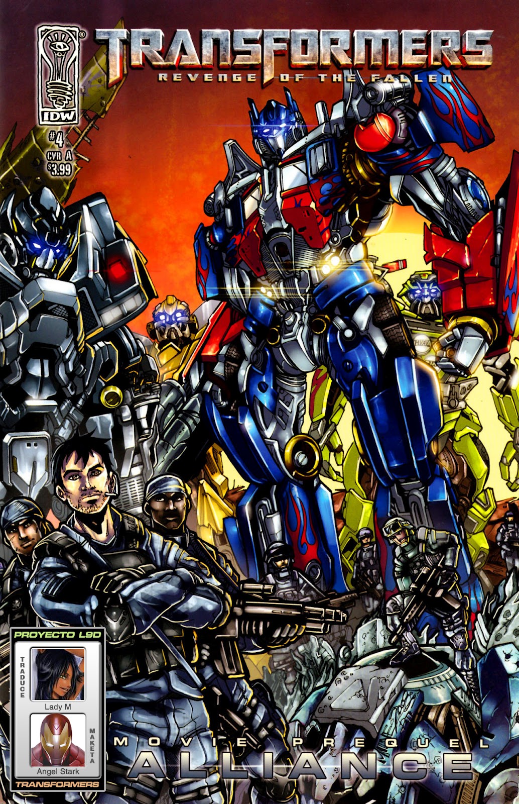 Tf master: COMICS DE TRANSFORMERS REVENGE OF THE FALLEN