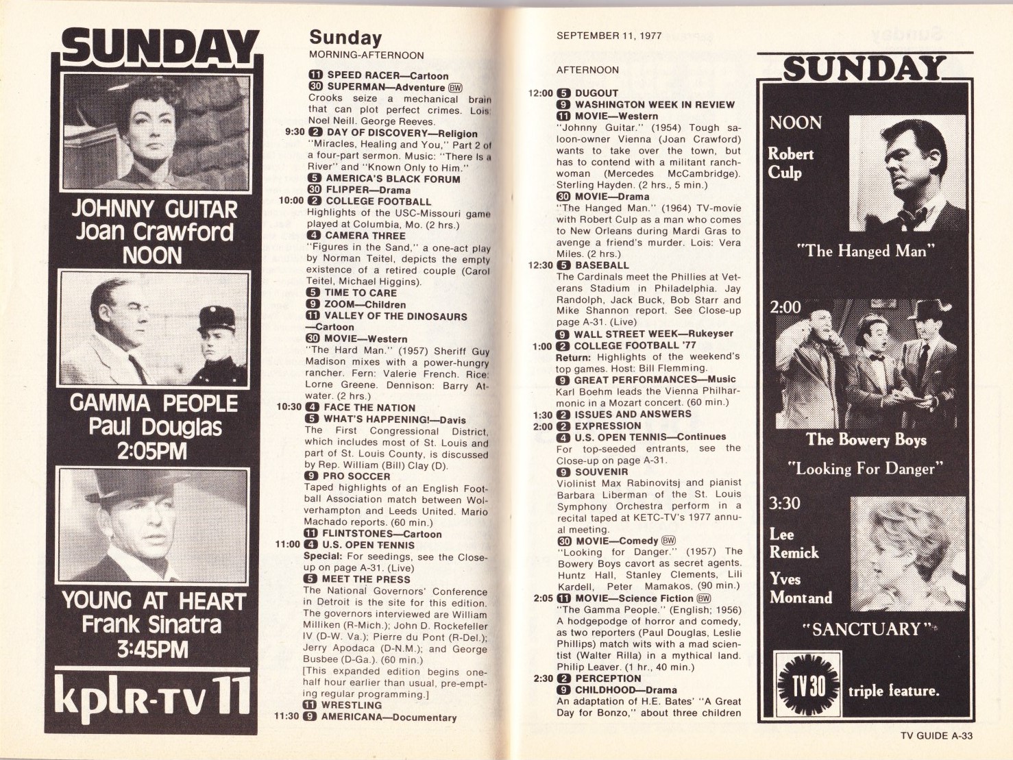 Garage Sale Finds: What was on TV September 10th through 16th, 1977 ...