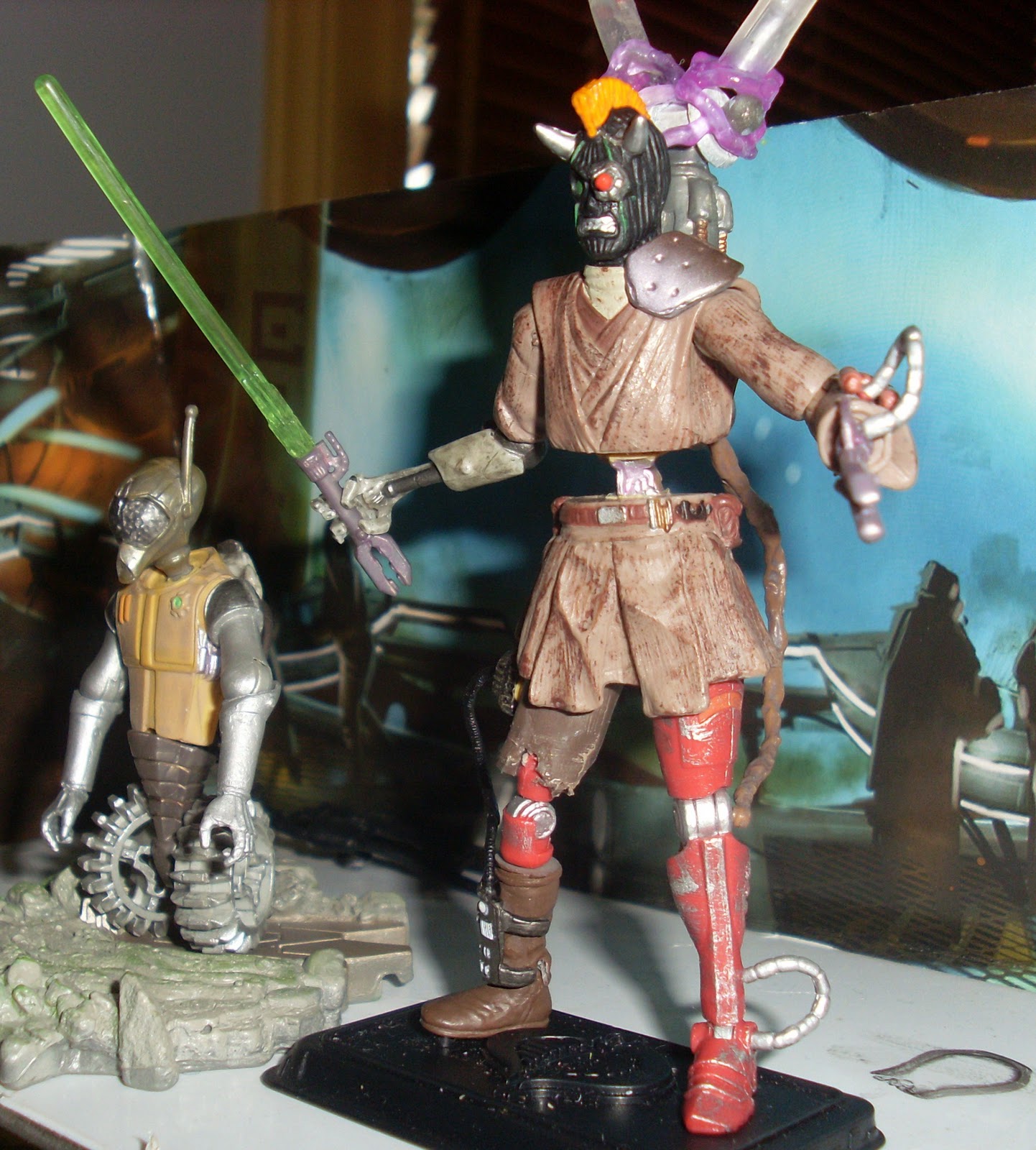 RustyCustoms: Bionic Jedi and his Droid Rollie