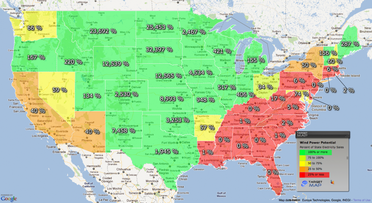 Indiana Wind Potential Enough to Generate 406% of Our Electricity Needs ...