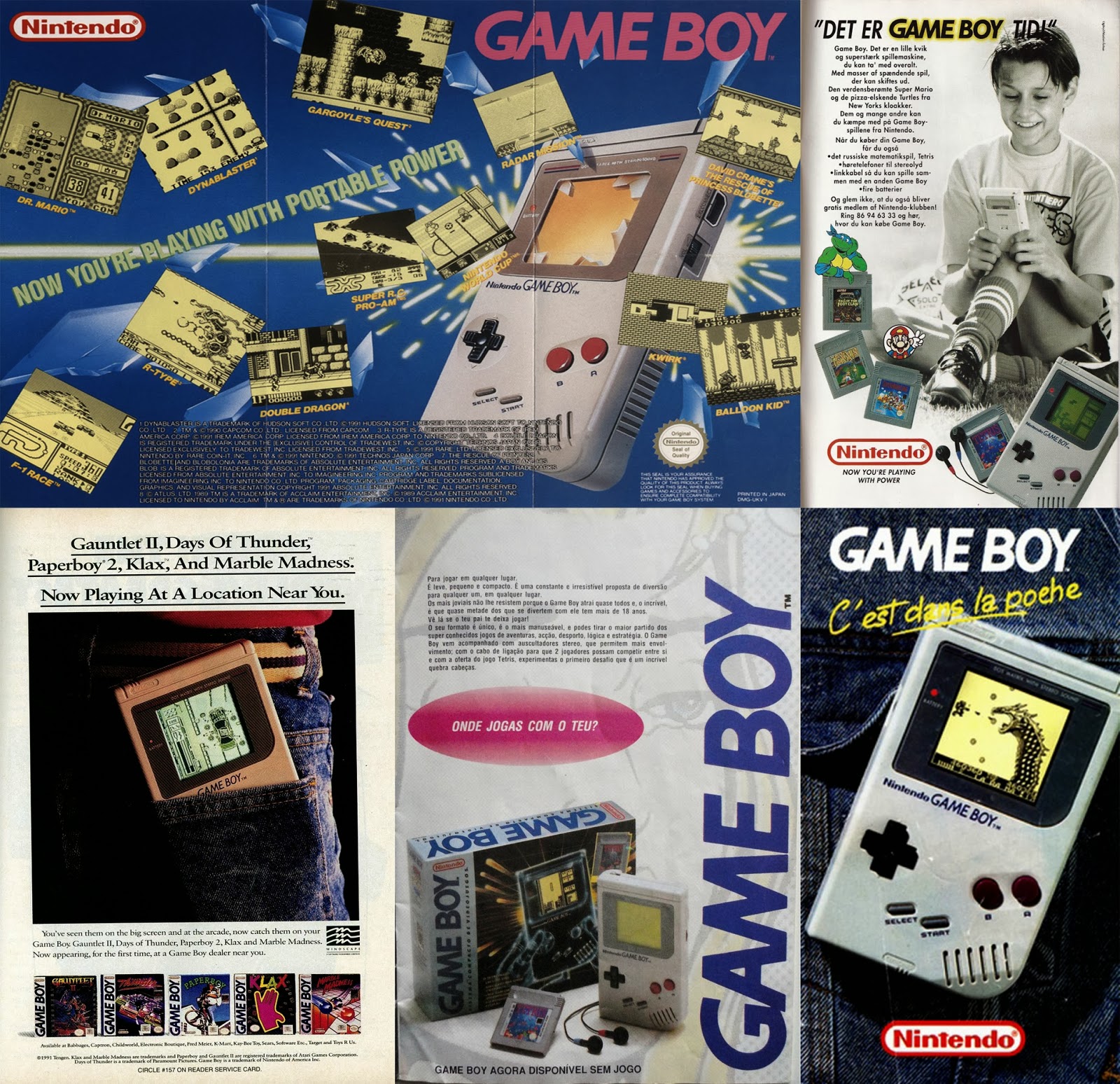 Game Boy: Pubblicità del Game Boy