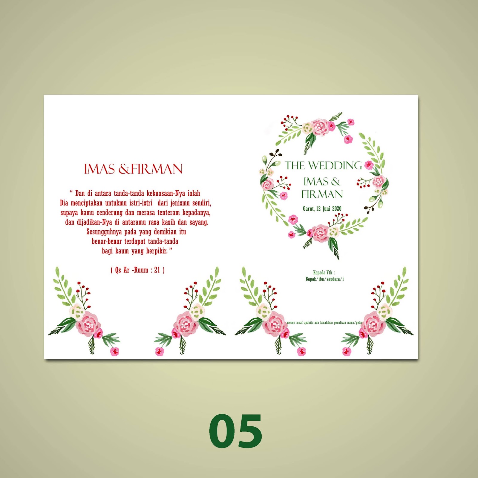 11 Contoh Undangan Pernikahan Cantik dan Romantis: 11 Contoh Undangan ...