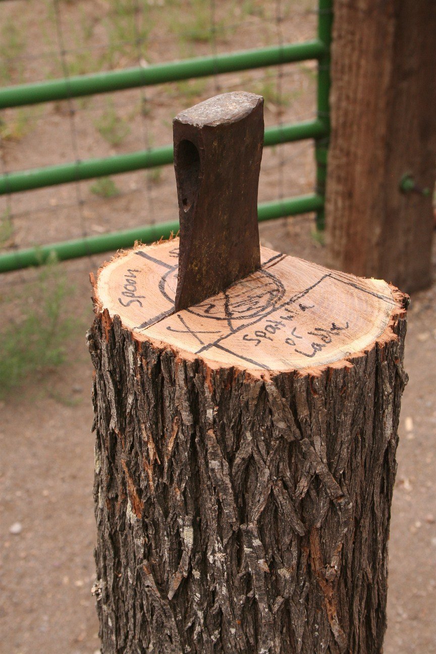 Kitchen Carvings: Riving Green Wood