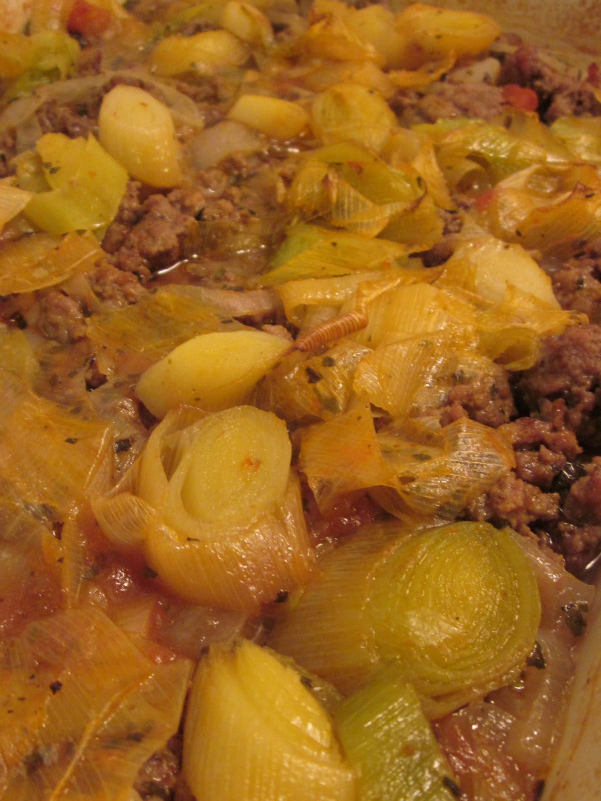 Tave Me Presh (Albanian Baked Leeks)