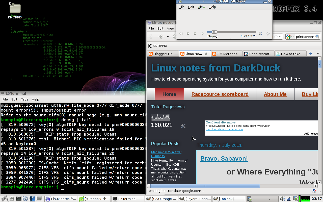 Knoppix 64 Can You Spot The Difference Linux Notes From Darkduck