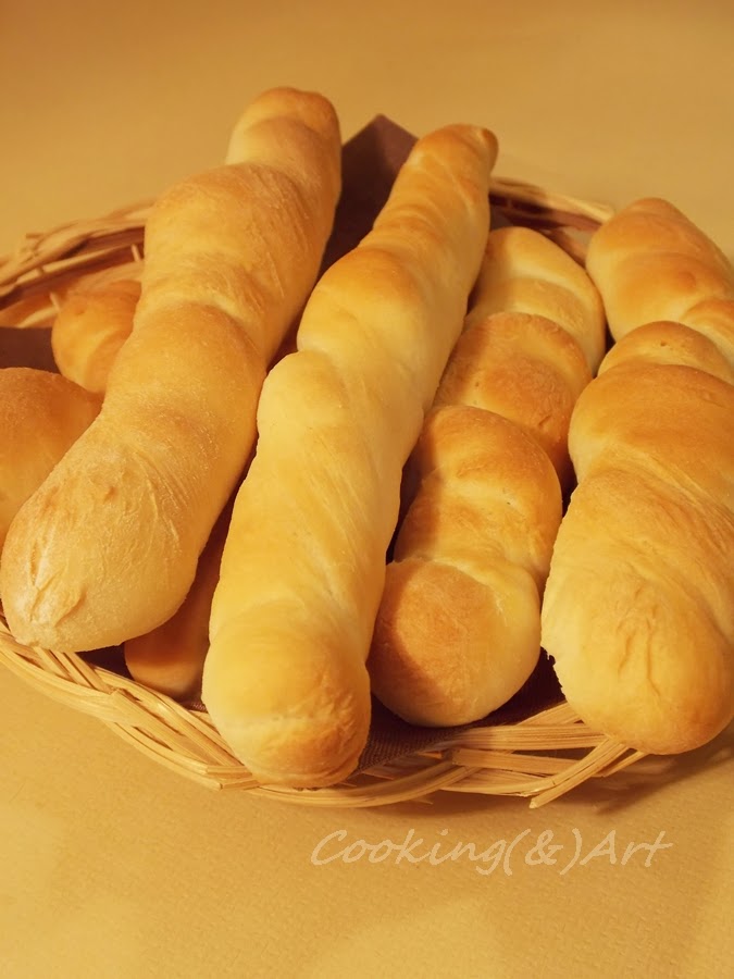 Αφράτα sticks ψωμιού / Soft breadsticks - Cooking & Art by Marion