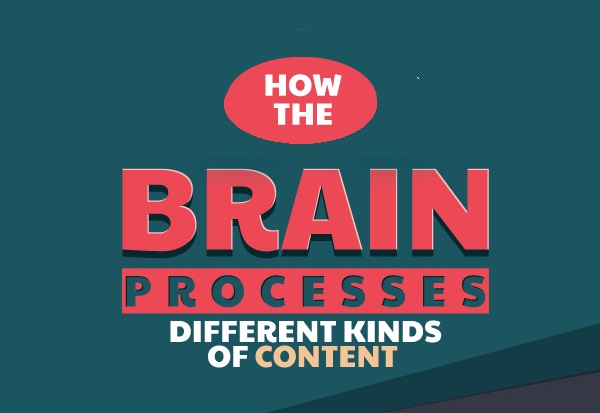 How Our Brain Processes Different Kinds of Content - #Infographic