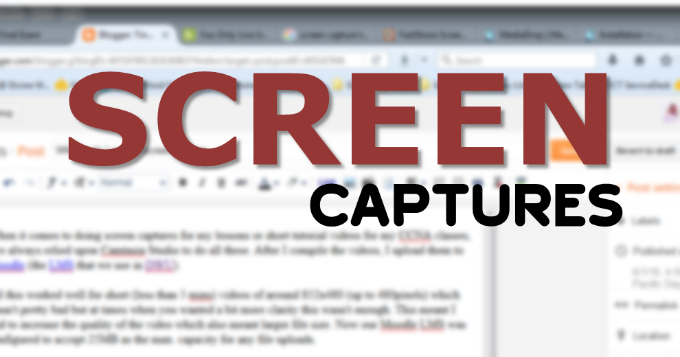 Tinkering Thoughts: What tools I use for screen capture