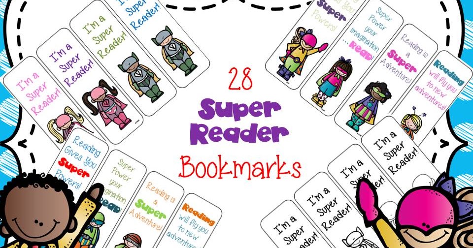 The Book Bug: Super Reader Bookmarks