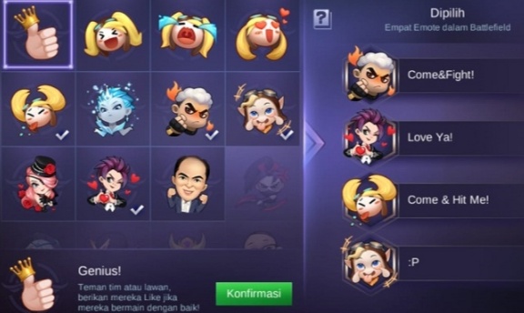 Cara Mudah Mendapatkan Battle Emote Gratis Mobile Legends - Mediakoms