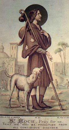 El Santo del Dia: 16 DE AGOSTO SAN ROQUE PEREGRINO