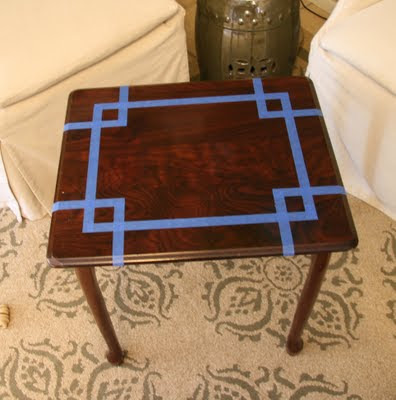 a kitchen table for two: DIY Mint Side Table