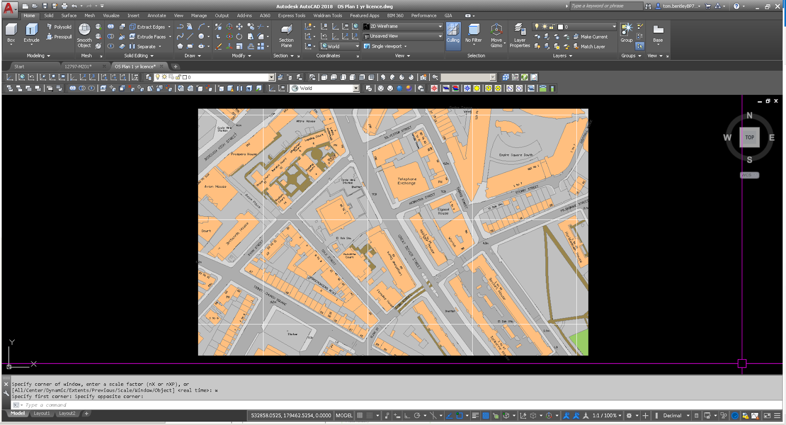 FIND Maps blog: DWG OS Mastermap Black & White styling