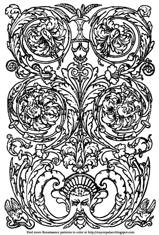 Crayon Palace: Two Italian Renaissance Panels for Coloring