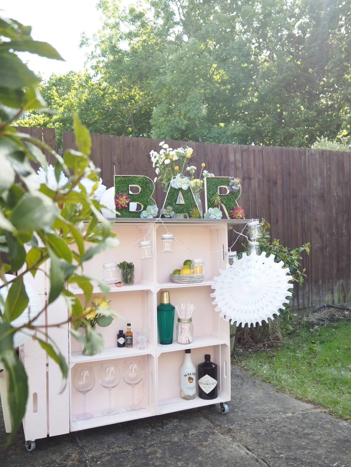 Outdoor Bar DIY with Hobbycraft* | Dove Cottage