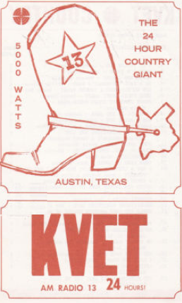 EARLY '70S RADIO: KVET (Austin): Country, 1969-present