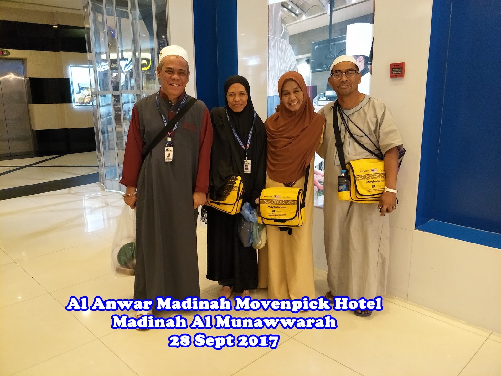Hj. Zulheimy Ma'amor: KEMBARA HAJI 2017 - AL ANWAR MADINAH MOVENPICK HOTEL