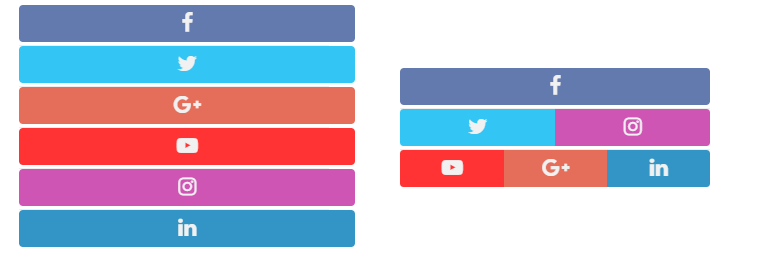 Social Media like buttons