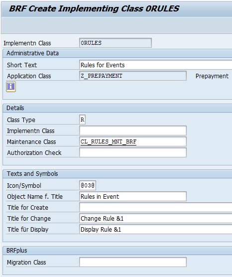 SAP ISU ABAP: Collection Strategy: BRF: Option 2: Step 2: Add FICA Implementing Class (BRFIMC01)
