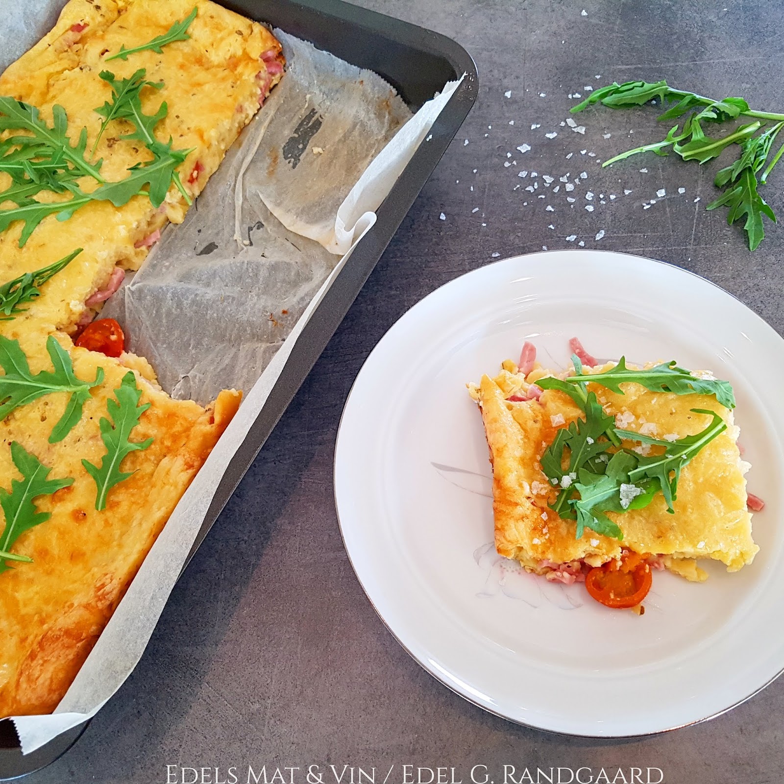 Edels Mat : Ovnspannekake med pizzasmak