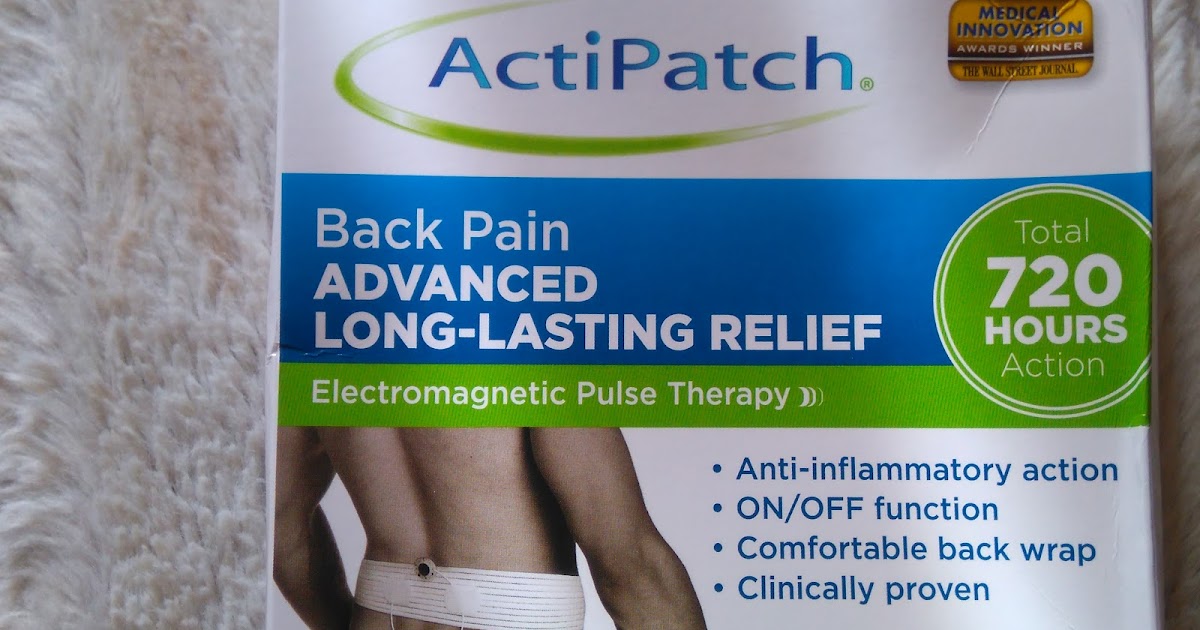 Sassys World: Actipatch 720 Hour Back Pain Relief