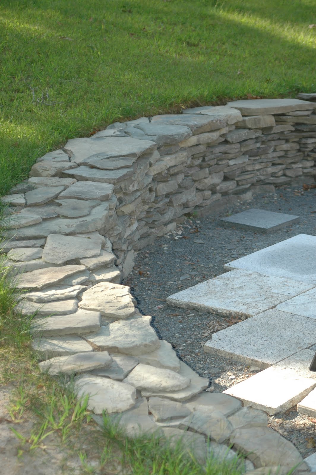 deborah jean's DANDELION HOUSE and GARDEN : Scrap Stone Patio FINITO
